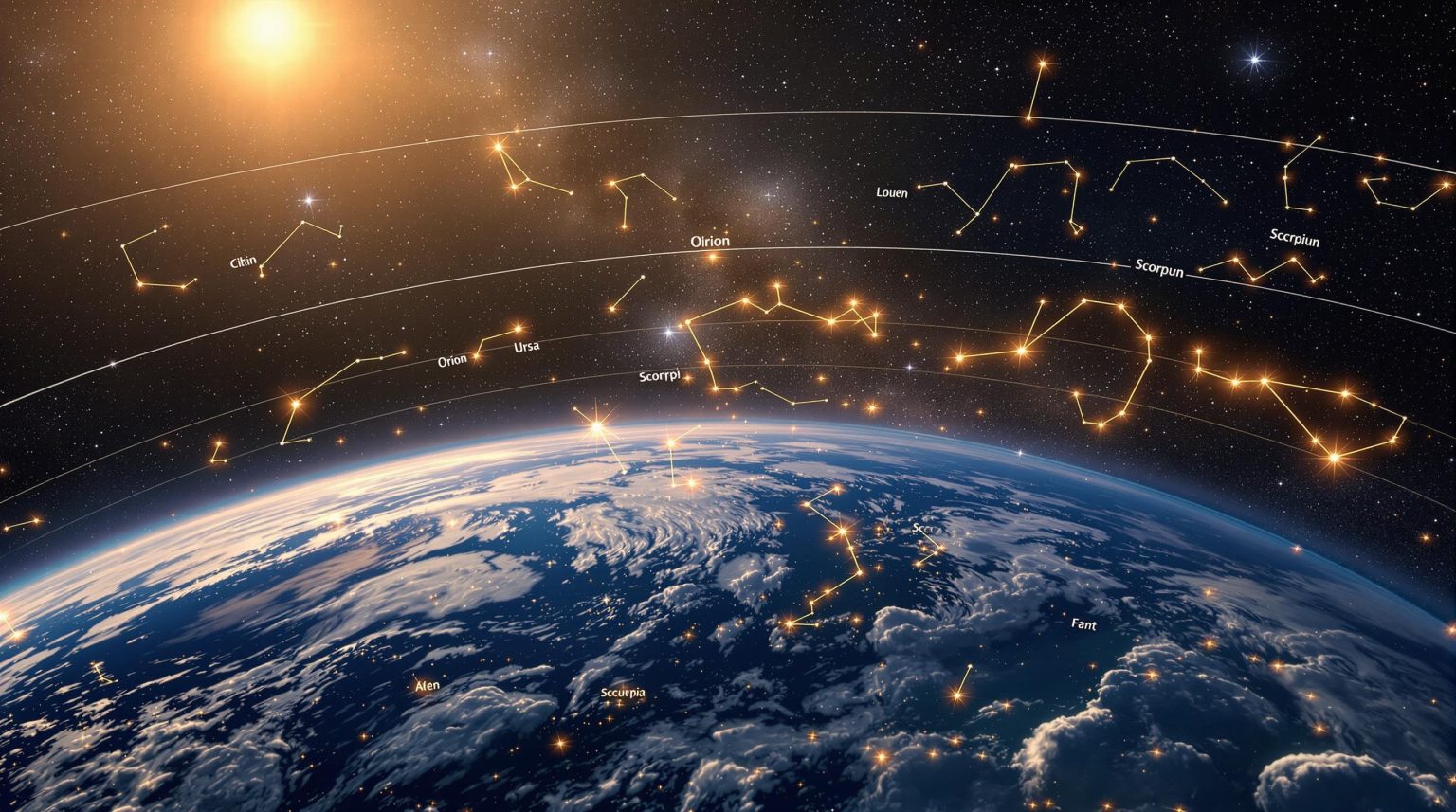 Seasonal Constellations : Why Do We See Different Constellations in ...