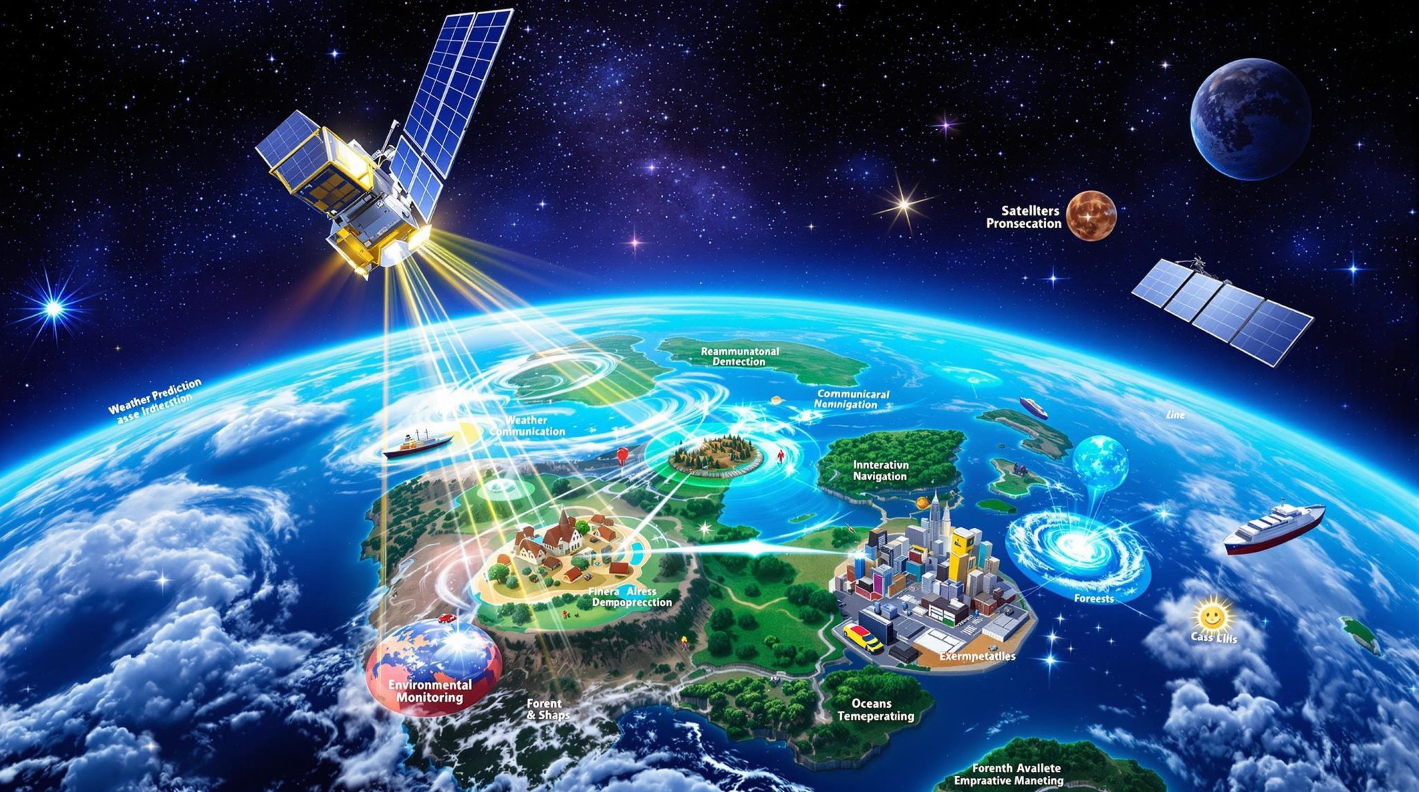 How Satellites Help Us in Everyday Life ? - space Facts - spaceyv