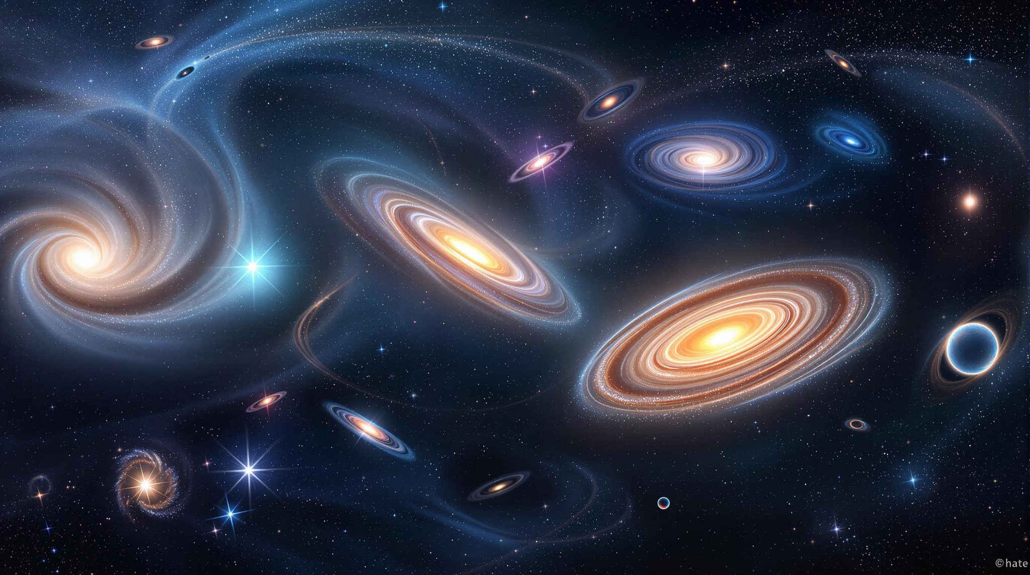 How Do Galaxies Form and Evolve Over Time? - space Facts - spaceyv